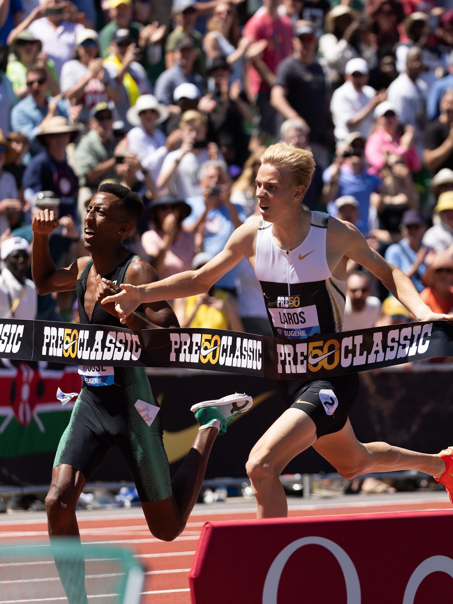 Laros outleans Nuguse in thrilling Bowerman Mile : News : Bring Back ...